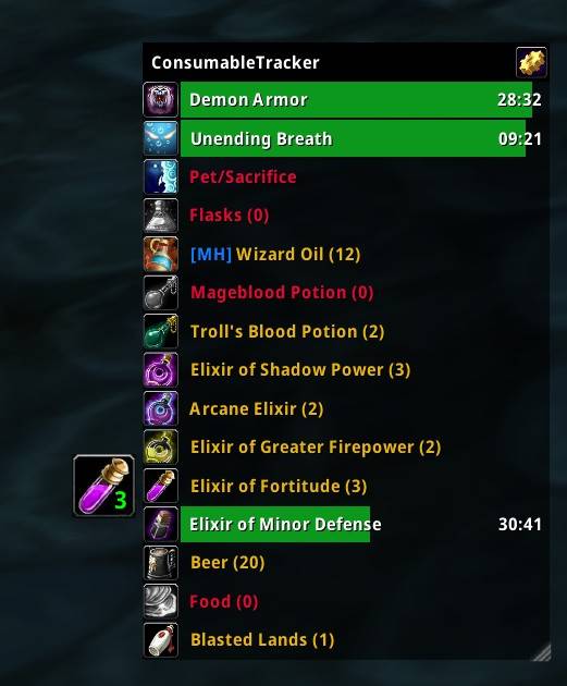 ConsumableTracker - World of Warcraft Addons - CurseForge