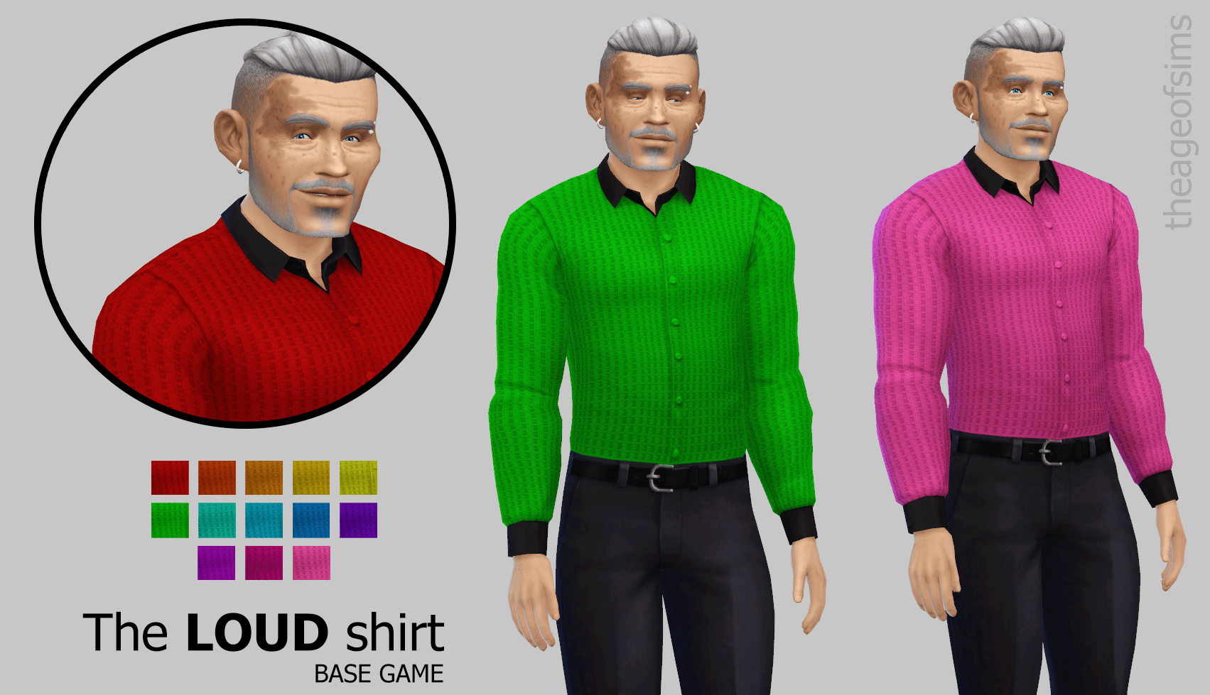 The Loud "Party" Shirt [Base Game] - Gallery - The Sims 4 Create a Sim ...