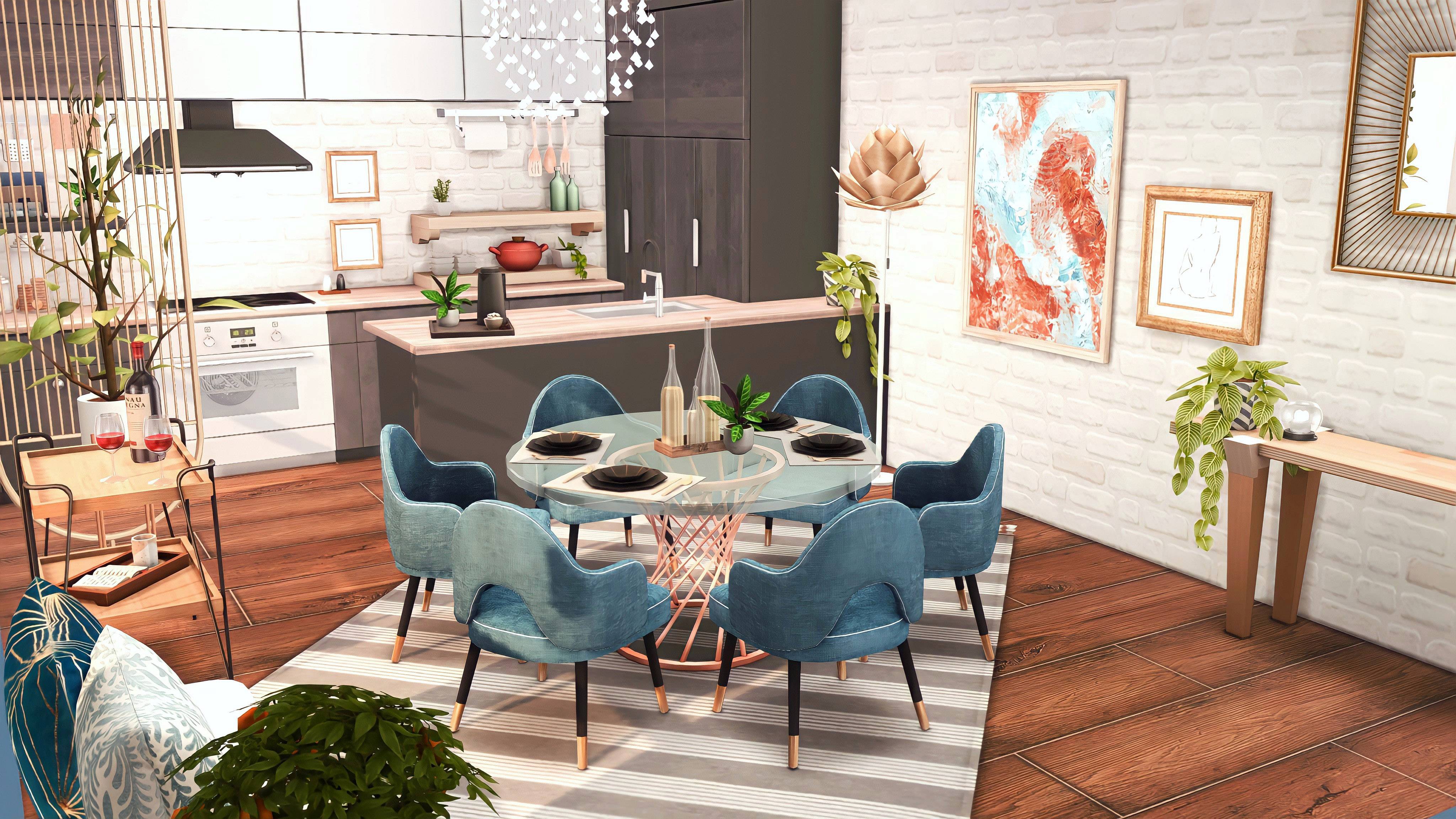 Dise Dining And Kitchen Room - Gallery - The Sims 4 Rooms / Lots ...