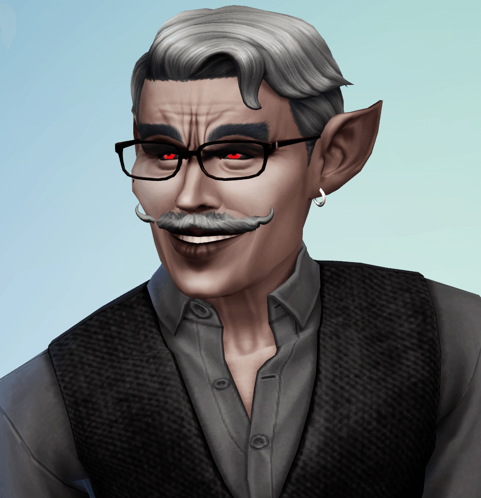 Vampire Art Professor Sim - [ Elder Sim | NO CC ] - Gallery - The Sims ...