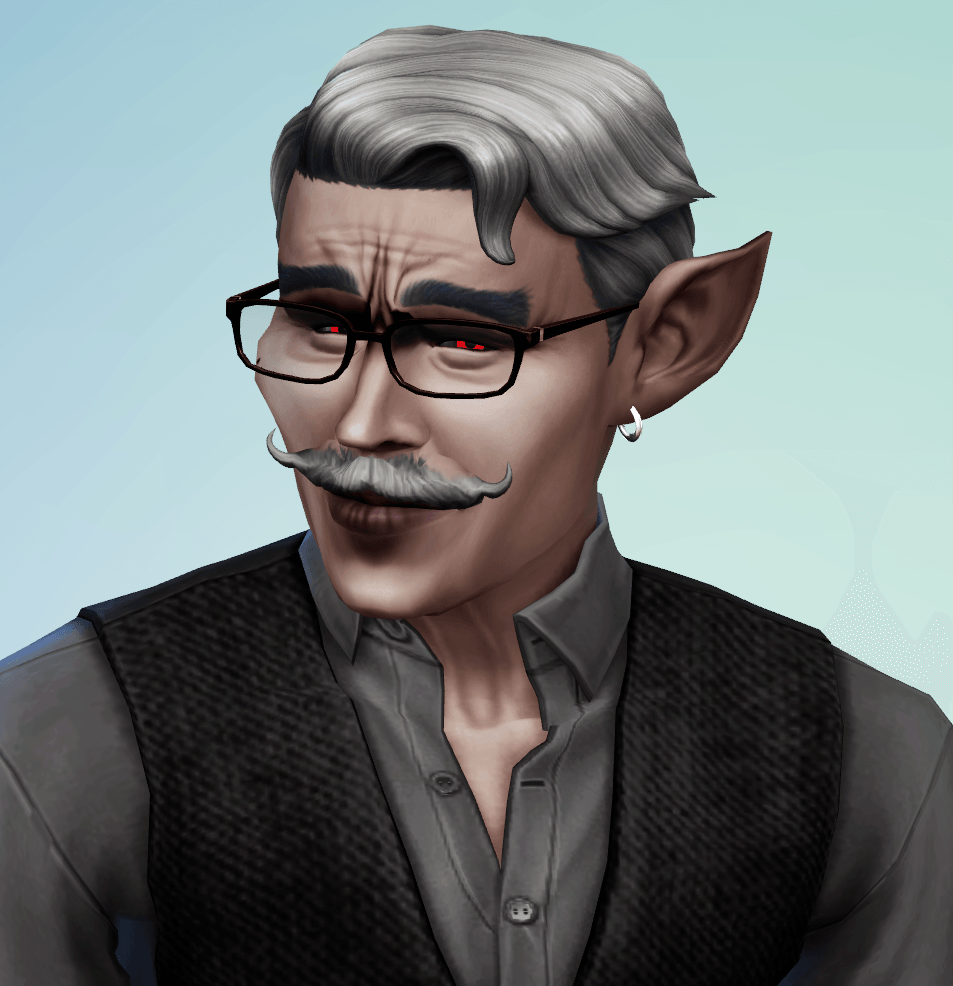 Vampire Art Professor Sim - [ Elder Sim | NO CC ] - Gallery - The Sims ...
