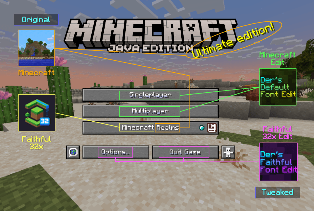 (Der's) Smooth Shaded Font - Faithful 32x - Minecraft Resource Packs ...