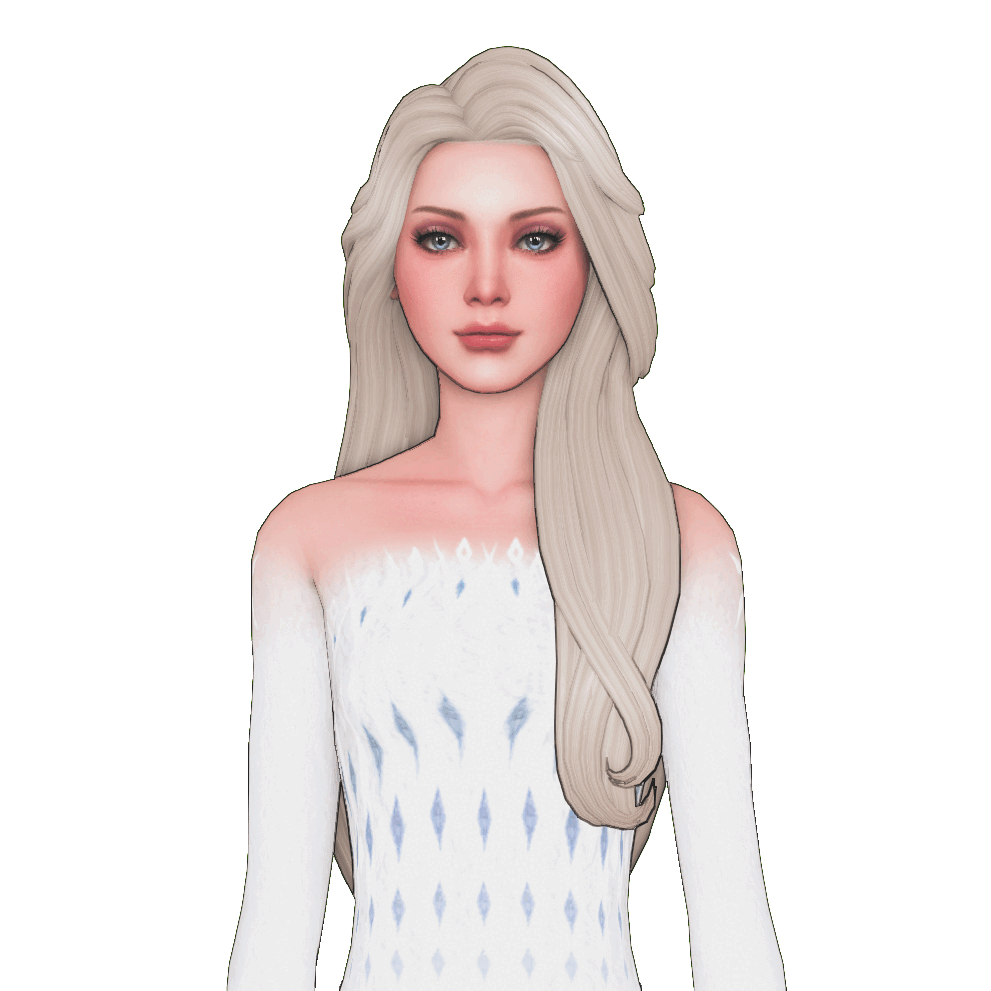 Elsa Hair - The Sims 4 Create a Sim - CurseForge