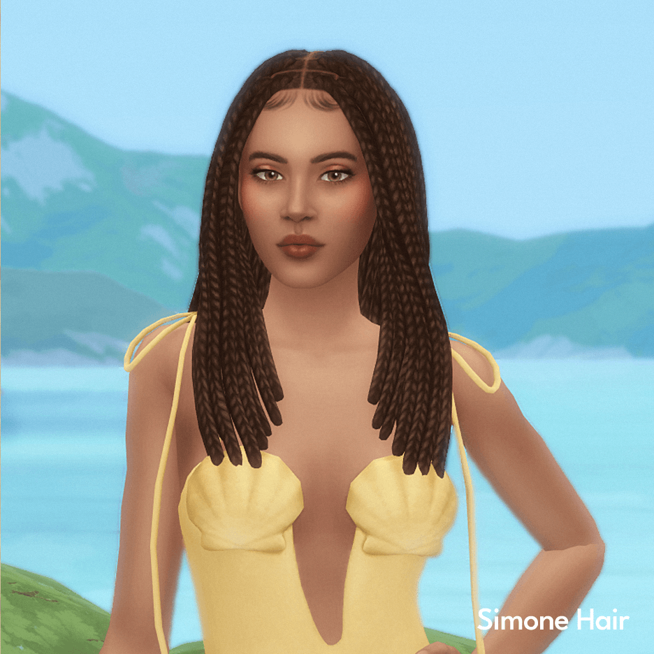oakiyo - Simone Hair - Gallery - The Sims 4 Create a Sim - CurseForge