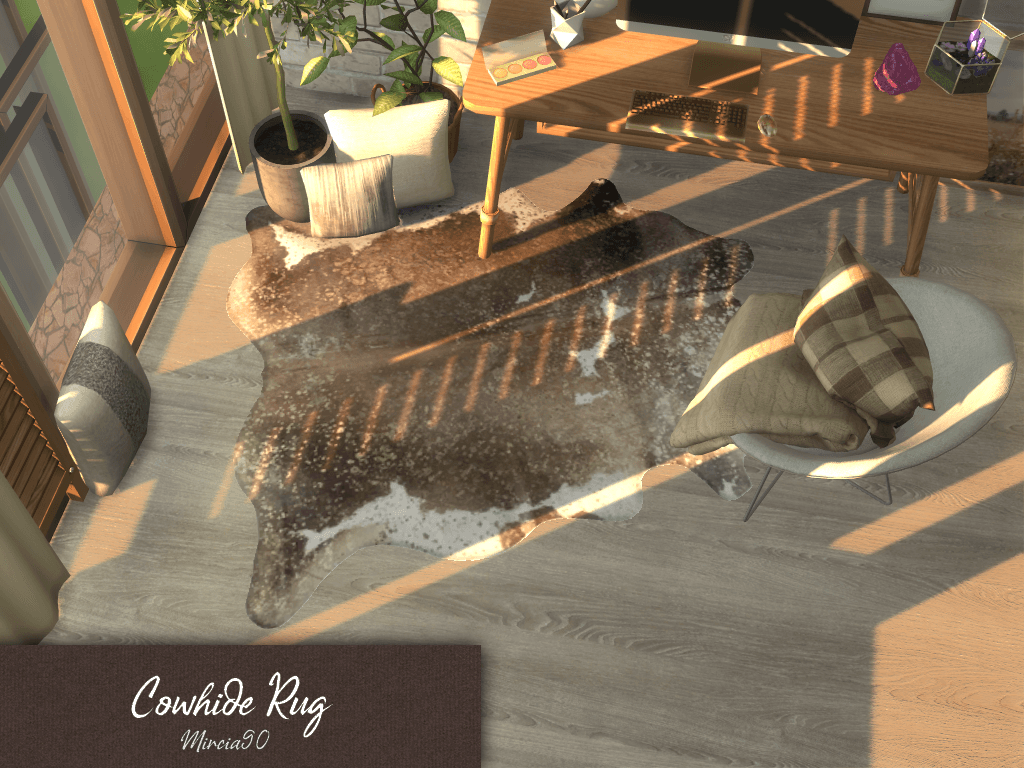 Cowhide Rug - Gallery - The Sims 4 Build / Buy - CurseForge