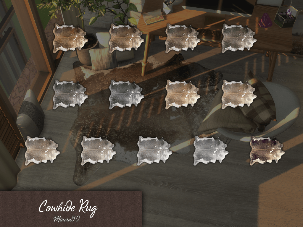 Cowhide Rug - Gallery - The Sims 4 Build / Buy - CurseForge