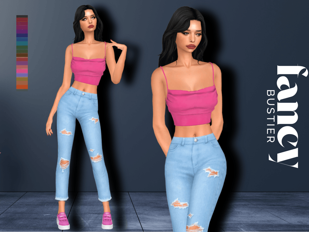 FANCY BUSTIER - The Sims 4 Create a Sim - CurseForge