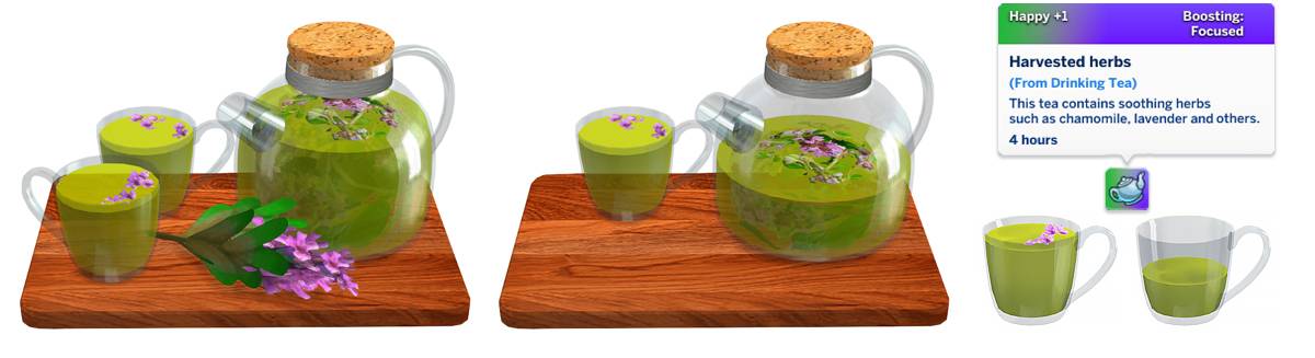 Herbal Tea and Raspberry Tea - The Sims 4 Mods - CurseForge