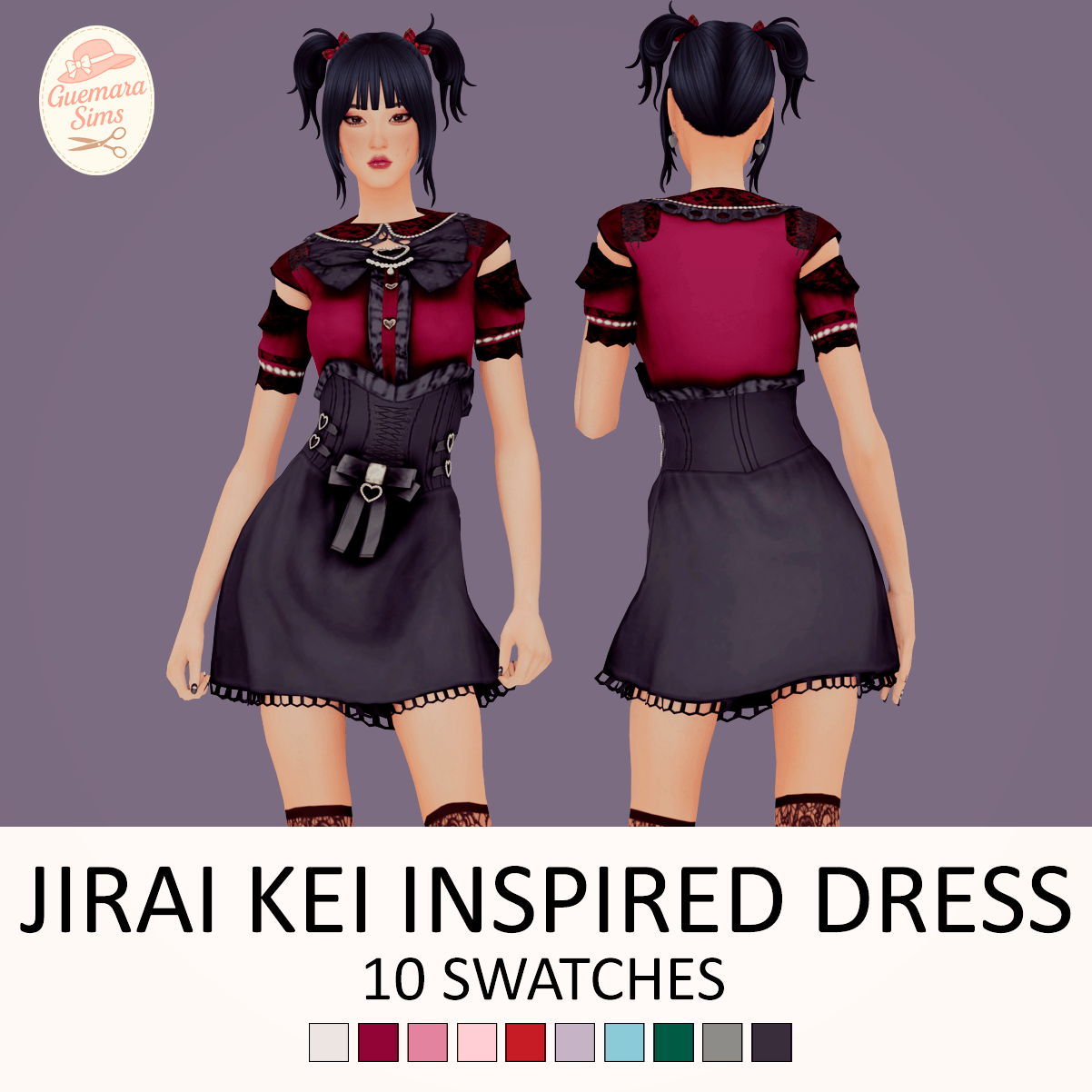 Jirai Kei Inspired Dress - Gallery - The Sims 4 Create a Sim - CurseForge