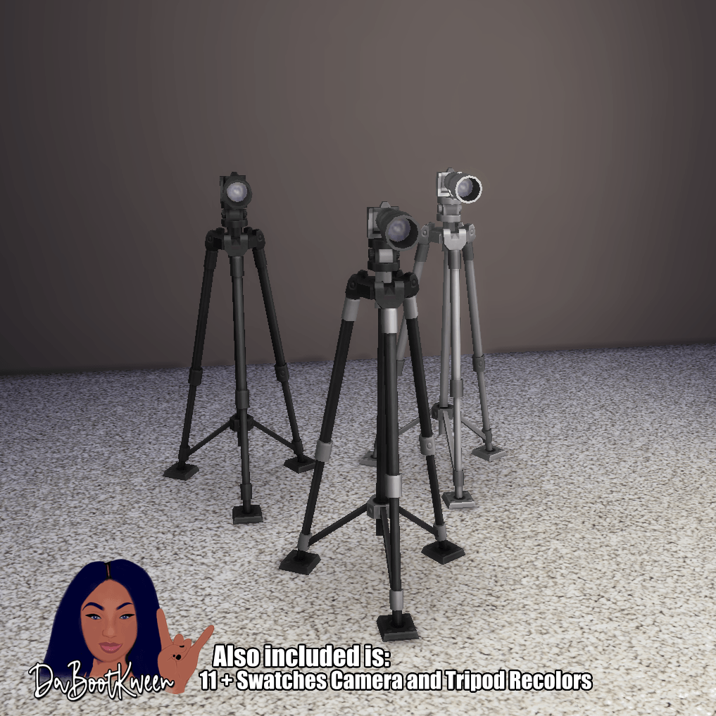 Photography Recolors-Cameras,Tripod,Lights - Gallery - The Sims 4 Build ...