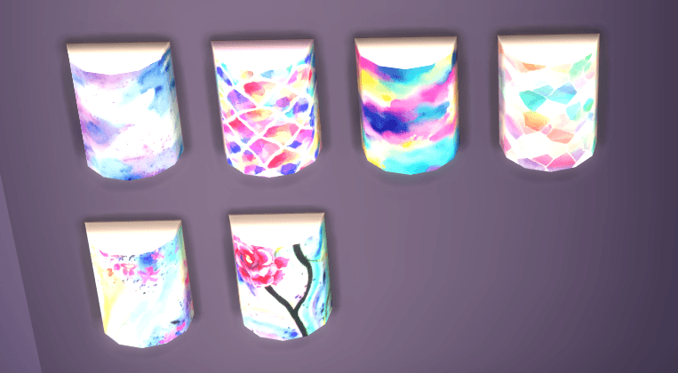 Groovy's Watercolored Wall Light - Gallery - The Sims 4 Build / Buy ...
