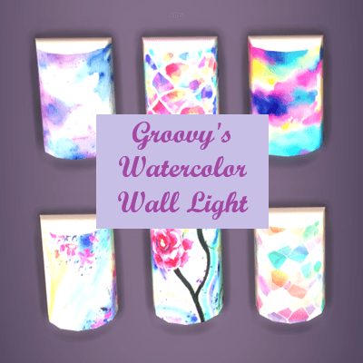 Groovy's Watercolored Wall Light - Gallery - The Sims 4 Build / Buy ...