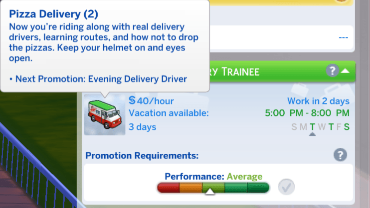 Pizza delivery career♡ - Gallery - The Sims 4 Mods - CurseForge