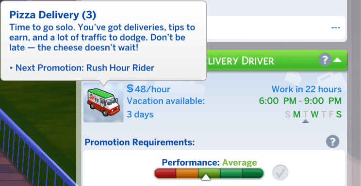 Pizza delivery career♡ - Gallery - The Sims 4 Mods - CurseForge