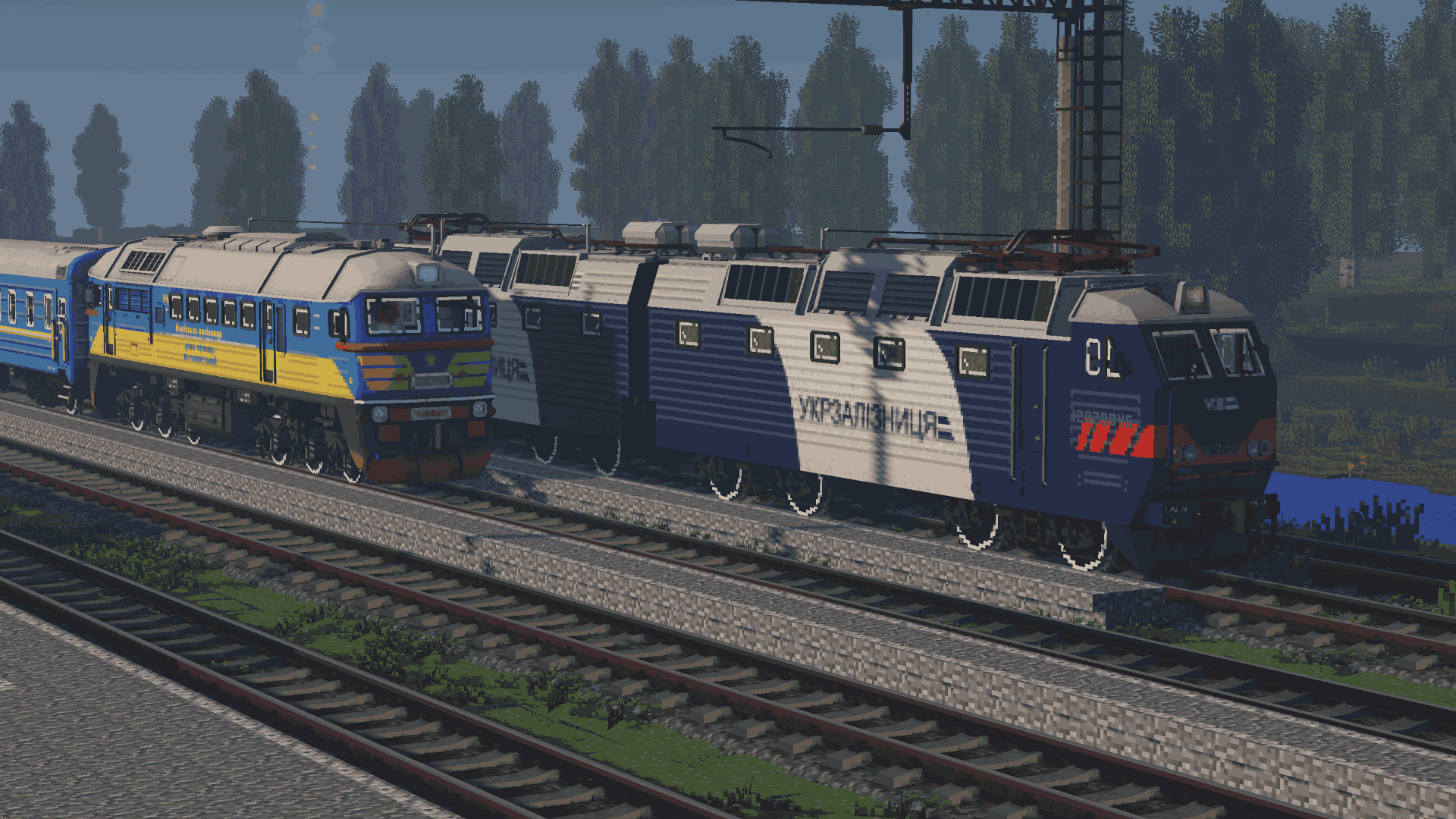 Ukrainian Texel Railway Pack (IR - Immersive railroading) - Gallery - Minecraft Resource Packs ...