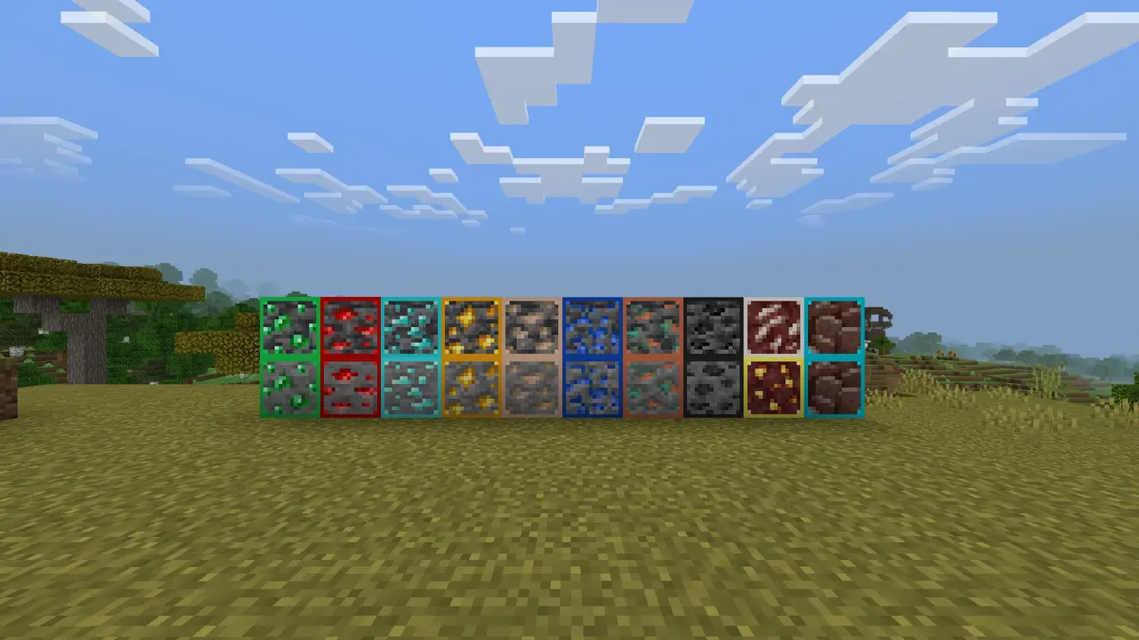 Outlined Ores Texture Pack - Minecraft Bedrock Texture Packs - CurseForge