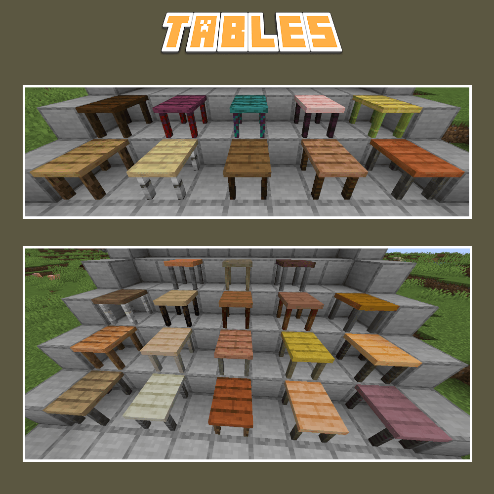Aesthetic Tables - Gallery - Minecraft Mods - CurseForge