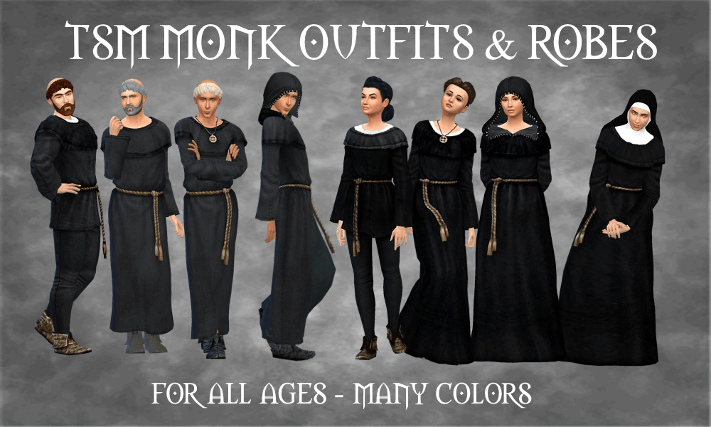 Medieval Monk's Clothing Chest - The Sims 4 Create a Sim - CurseForge