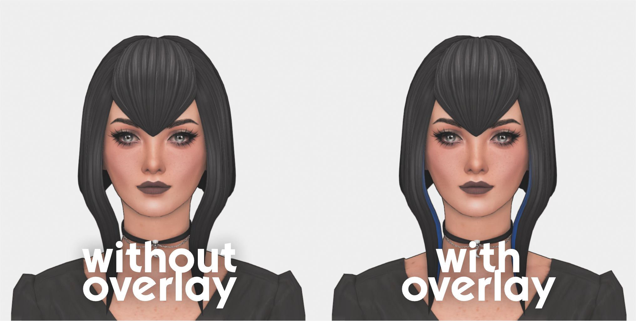 Aza Hair & Overlay - The Sims 4 Create a Sim - CurseForge