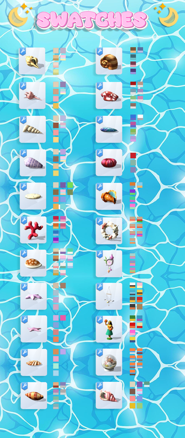 Seashells Set - Gallery - The Sims 4 Build / Buy - CurseForge