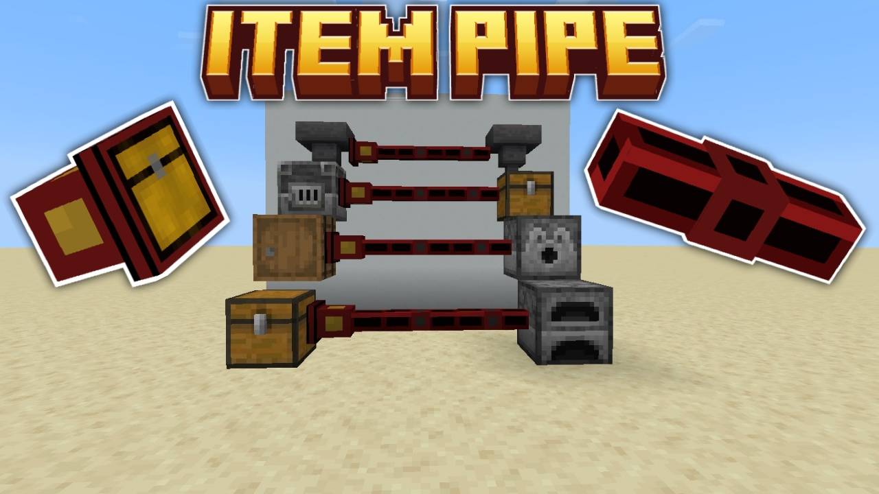 Item Pipe - Gallery - Minecraft Bedrock Addons - CurseForge