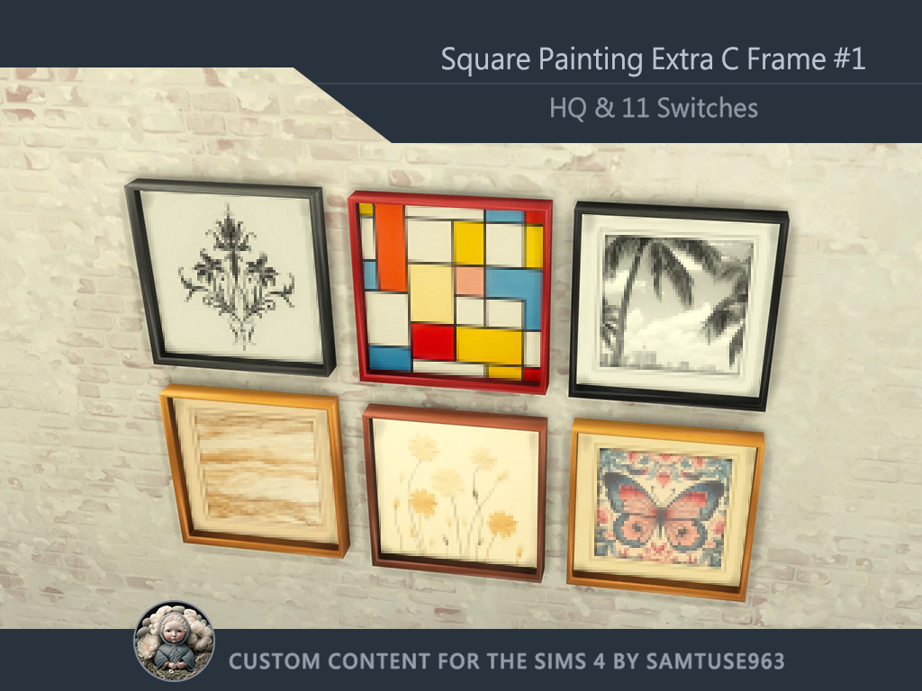 HQ Square Extra C Frame #1 Samtuse963 - The Sims 4 Build / Buy - CurseForge