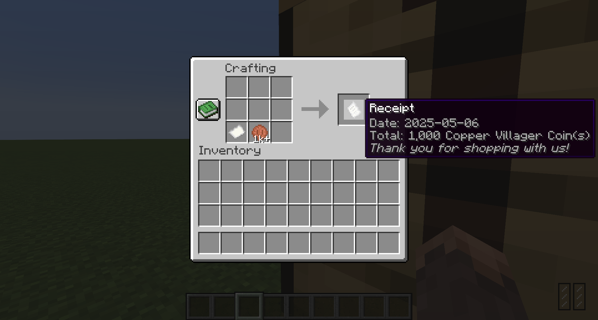 Bookkeeping for Villager Coin (Receipts & Ledgers) - Minecraft Mods ...