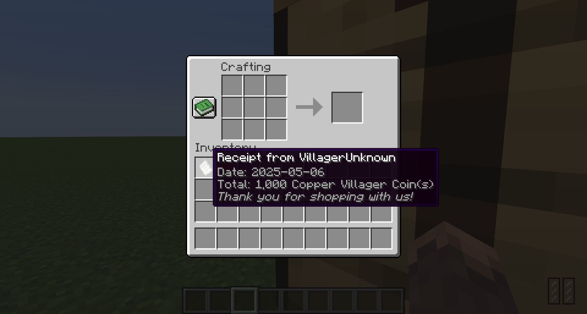 Bookkeeping for Villager Coin (Receipts & Ledgers) - Minecraft Mods ...