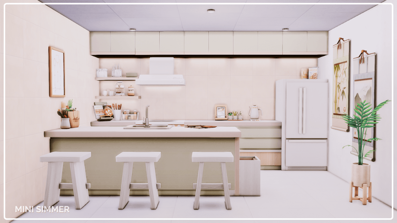 Mint Morning kitchen - No CC - Gallery - The Sims 4 Rooms / Lots ...