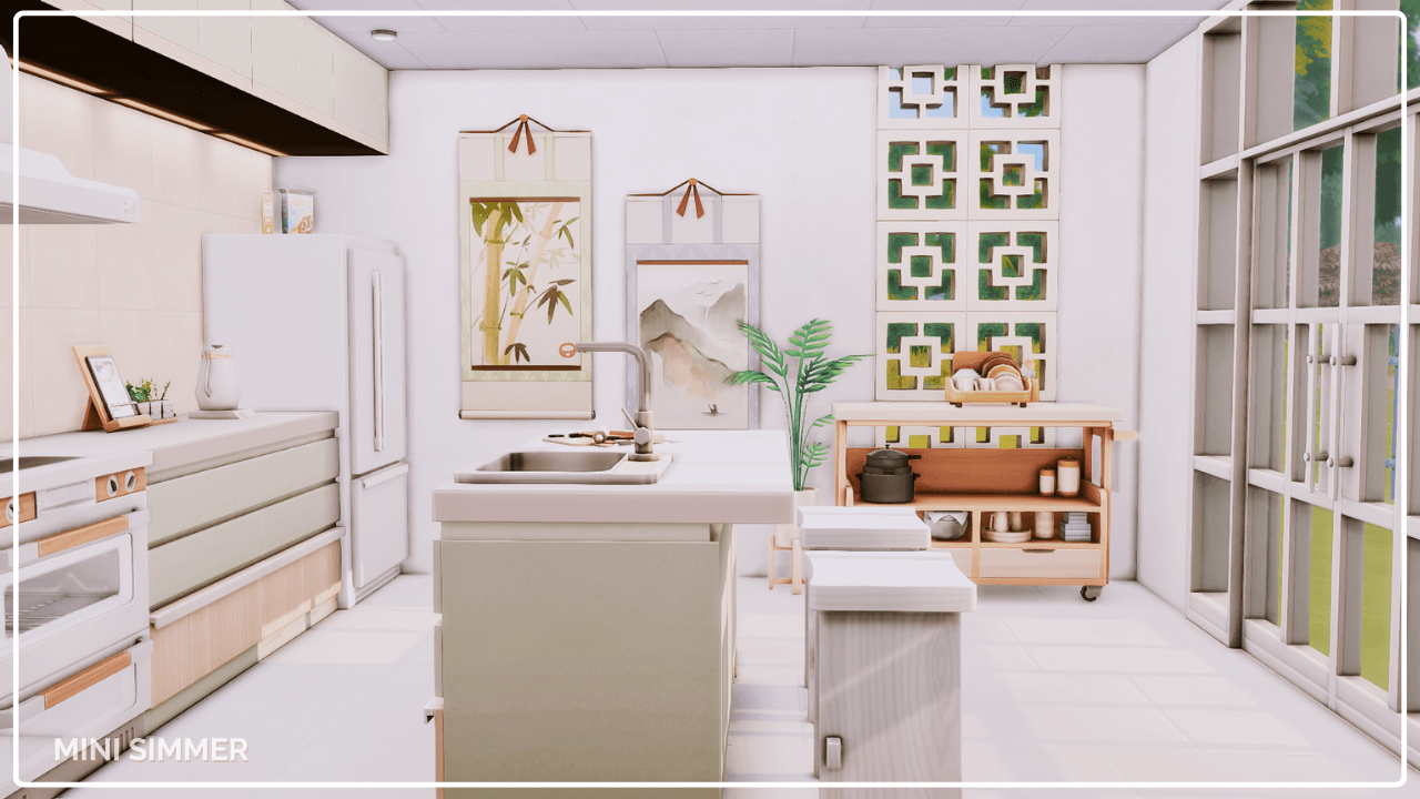 Mint Morning kitchen - No CC - Gallery - The Sims 4 Rooms / Lots ...