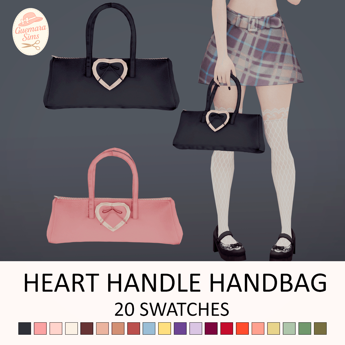 Heart Handle Handbag - Gallery - The Sims 4 Create a Sim - CurseForge