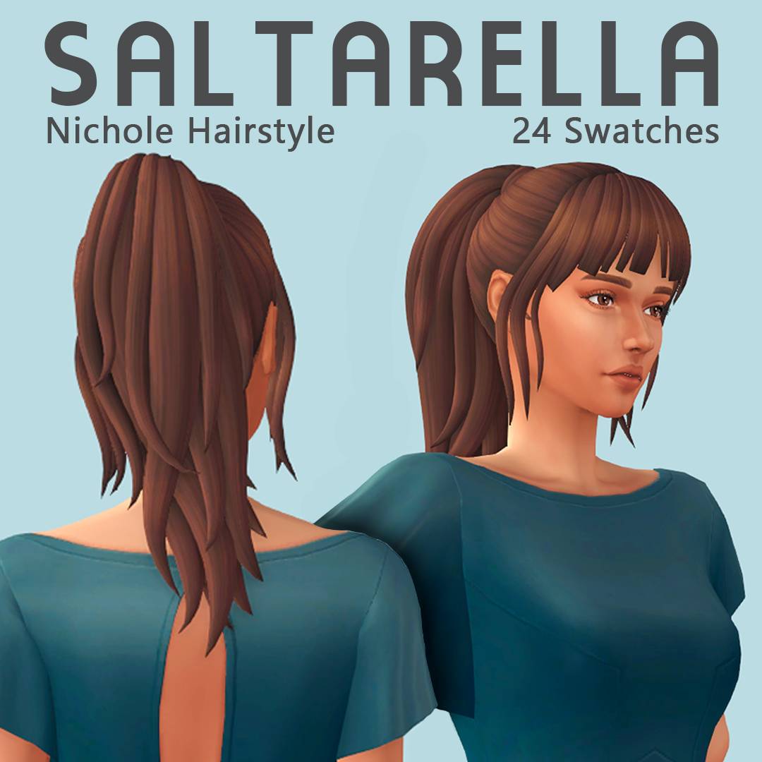 Saltarella - Nichole Hairstyle - Gallery - The Sims 4 Create a Sim ...