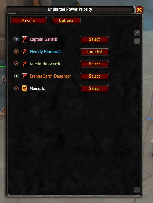 Unlimited Power Priority - Gallery - World of Warcraft Addons - CurseForge