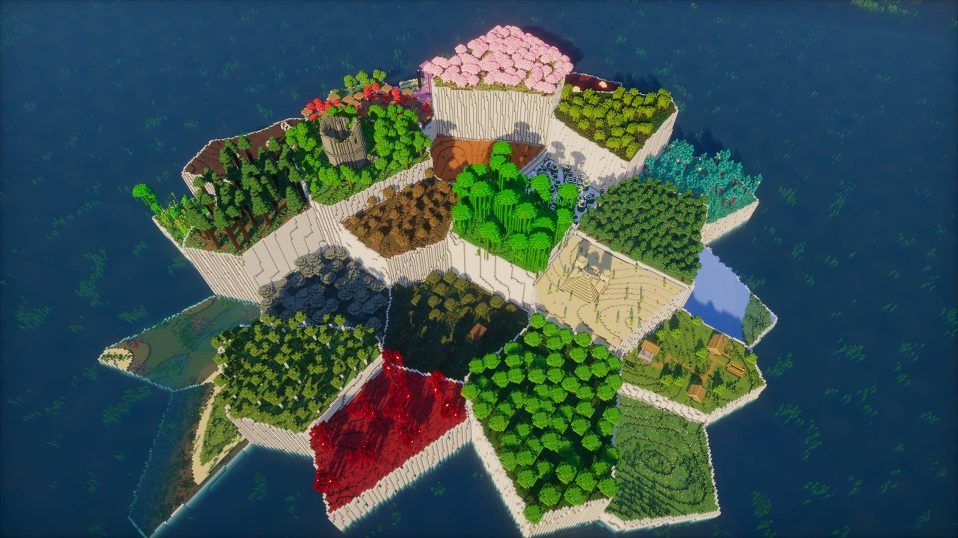 Multi-Biome Survival Island - Gallery - Minecraft Worlds - CurseForge