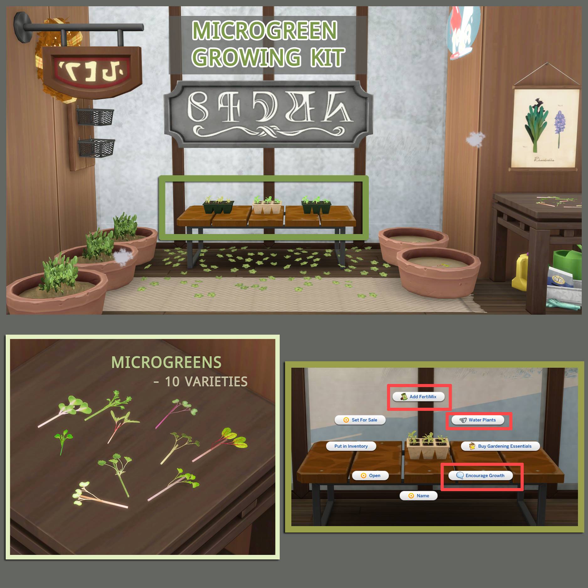 Microgreens Growing Kit - Gallery - The Sims 4 Mods - CurseForge