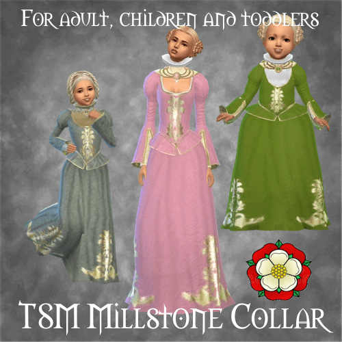 TSM Millstone Collar Dress - Gallery - The Sims 4 Create a Sim - CurseForge