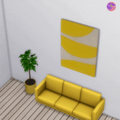 The Yellow Collection Wall Art - Gallery - The Sims 4 Build / Buy ...