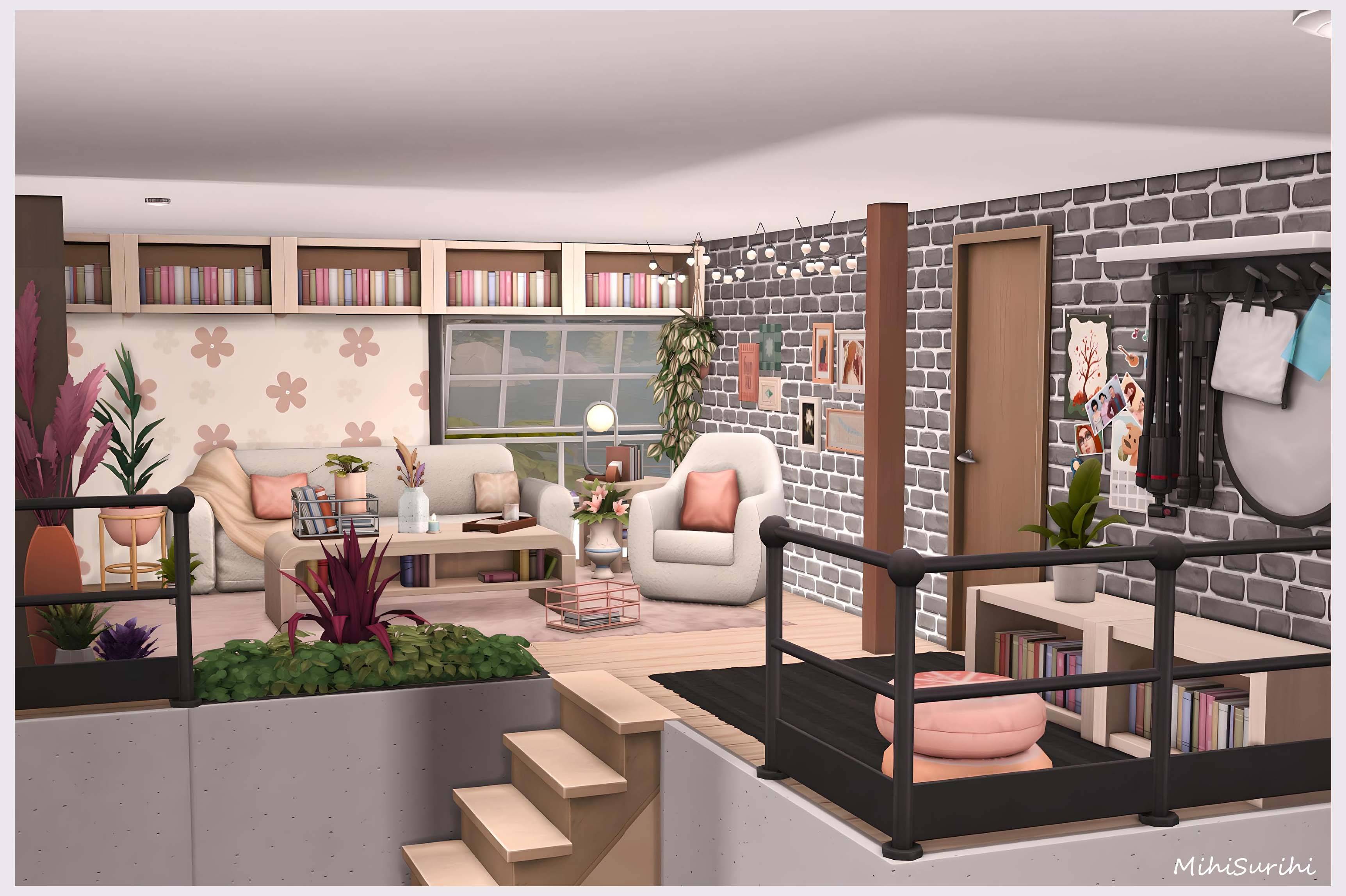 Luina Book Nook Room NO CC - The Sims 4 Rooms / Lots - CurseForge