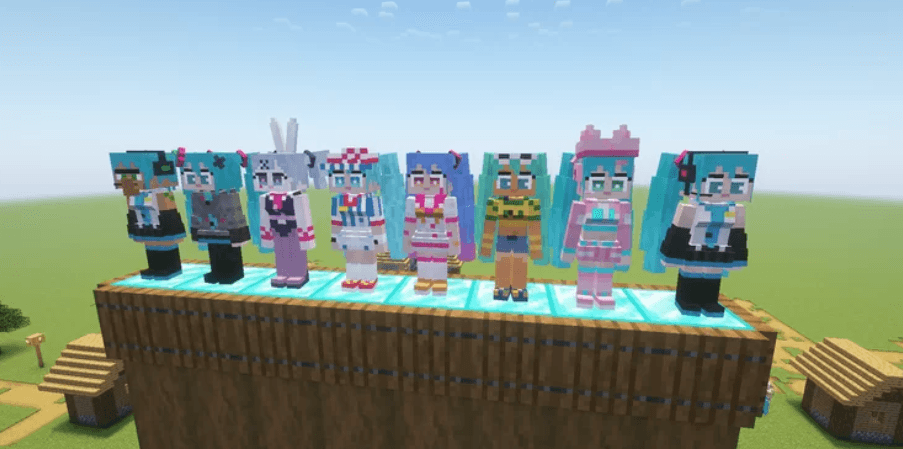 Hatsune Miku Villagers - Gallery - Minecraft Resource Packs - CurseForge