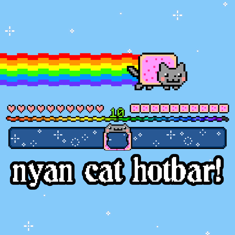 Luvstar's Nyan Cat Hotbar - Gallery - Minecraft Resource Packs - CurseForge