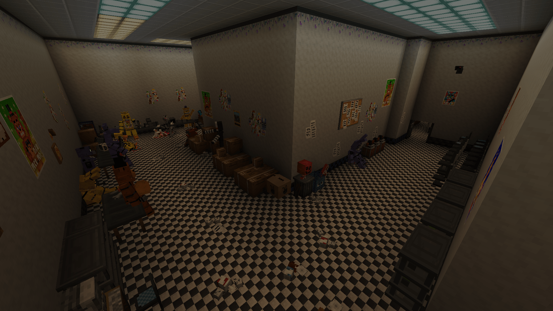 PenguinMinerGman's Custom FNAF 2 Pizzeria - Gallery - Minecraft Worlds ...