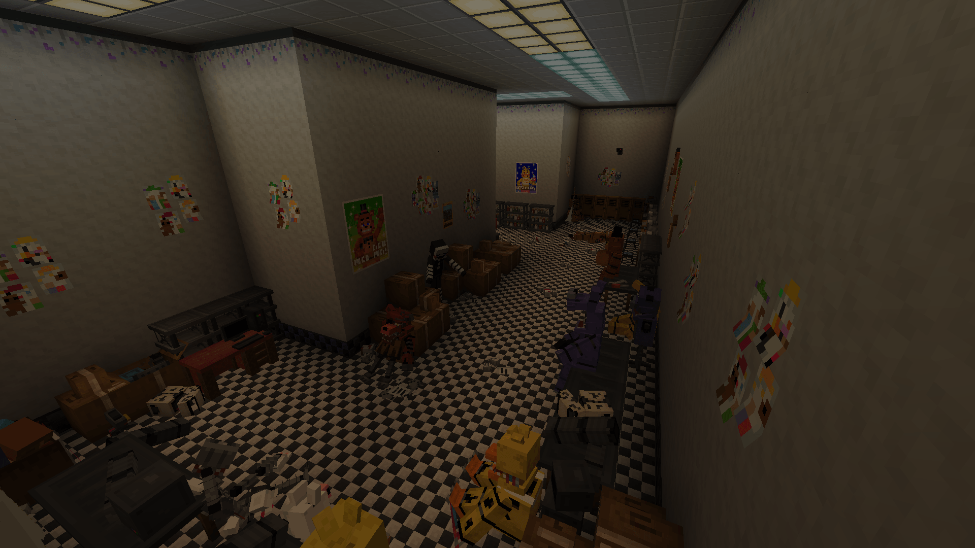 PenguinMinerGman's Custom FNAF 2 Pizzeria - Gallery - Minecraft Worlds ...