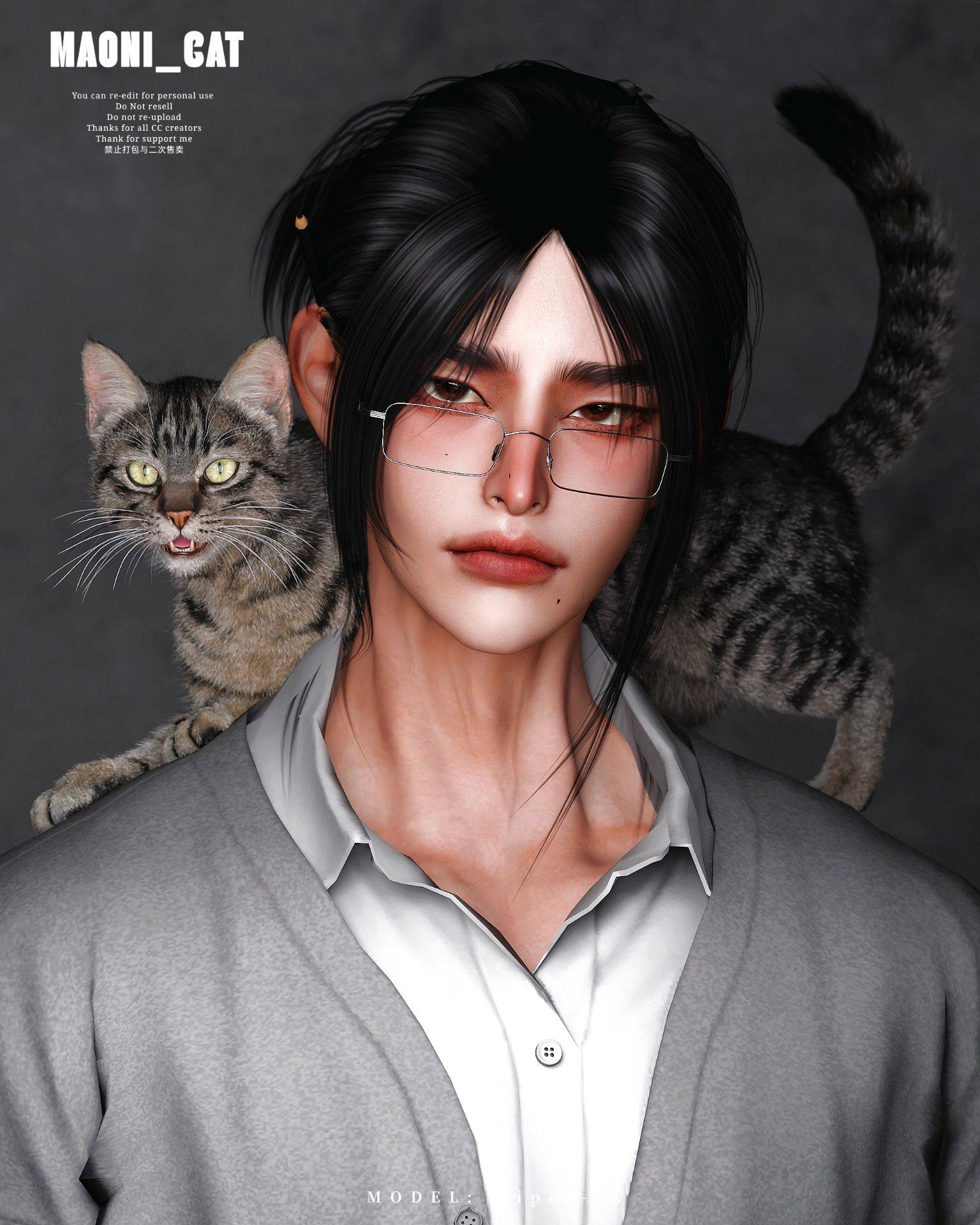 [Maoni_cat]HAIR No.34 ver.1 - Gallery - The Sims 4 Create a Sim ...