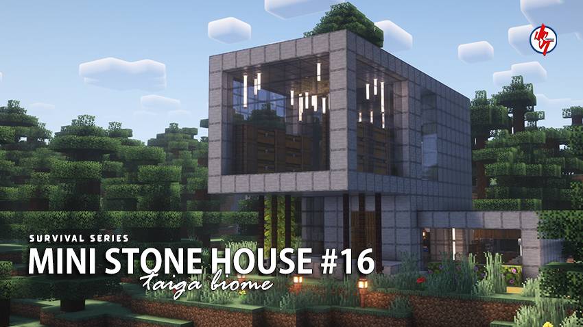 Minecraft Modern Stone House