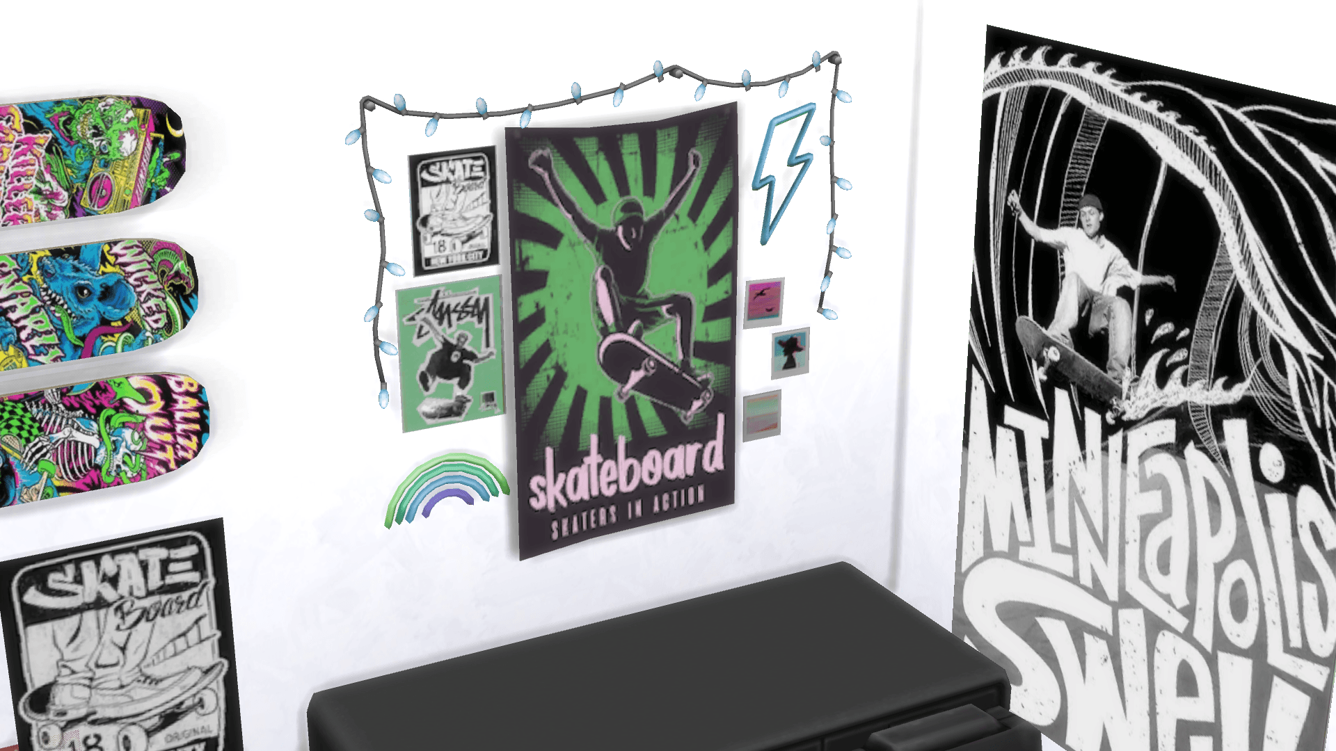 Skateboarder Teen Decors - Gallery - The Sims 4 Build / Buy - CurseForge