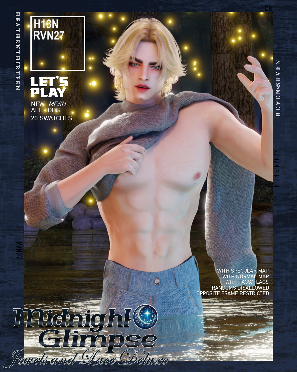 Pulled Side Sweater Muscular Body Top - The Sims 4 Create a Sim ...