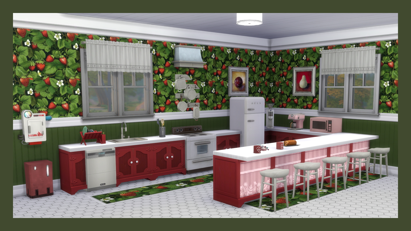 Garden Bounty Walls and Rug Runners - 6 Patterns - Gallery - The Sims 4 ...