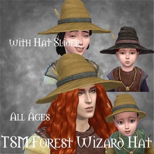 TSM Forest Wizard & Witch outfits & hats for all ages - Set - The Sims ...