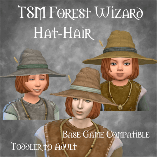 TSM Forest Wizard & Witch outfits & hats for all ages - Set - The Sims ...