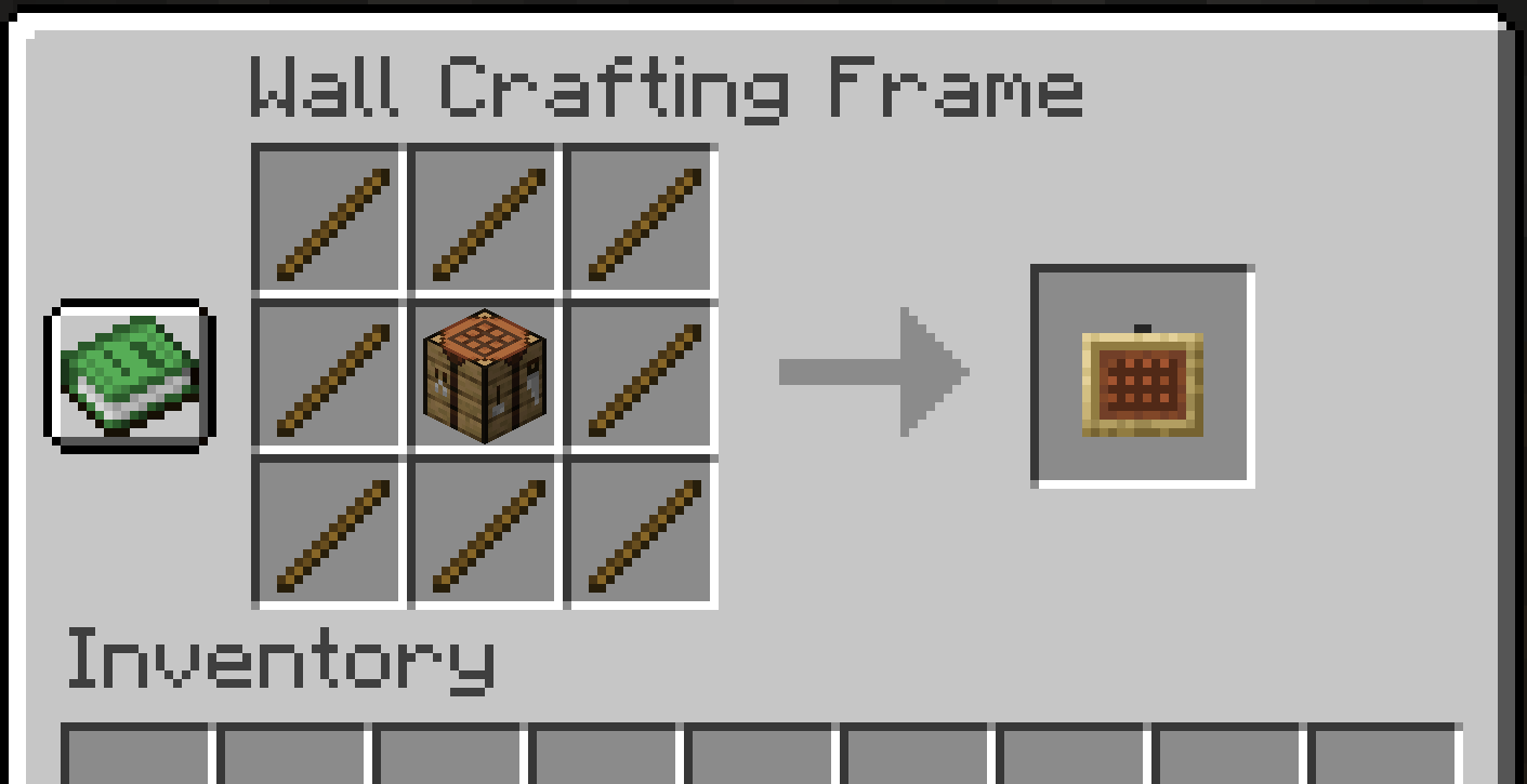 Wall Crafting Frame - Gallery - Minecraft Mods - CurseForge